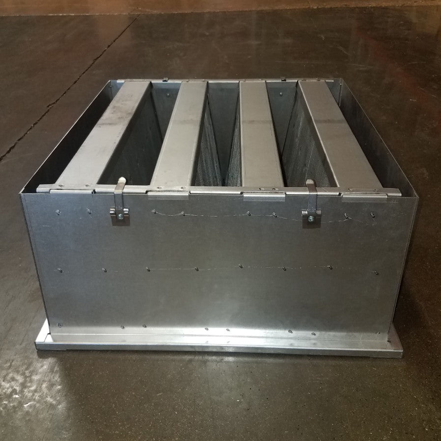 24x24x12 V Bank Carbon Filter Module with Granular Carbon – DAMN Filters